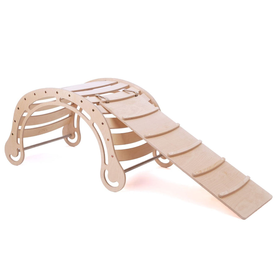 Wooden climbing ramp/slide Original | Katehaa | Natural